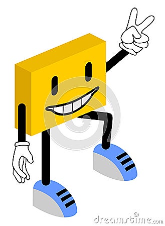 Smile Puppet Cartoon Vector | CartoonDealer.com #24550429