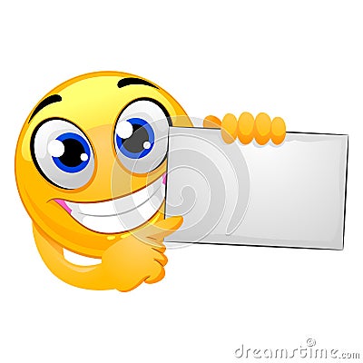 Smiley Holding Sign Stock Illustrations – 1,047 Smiley Holding Sign ...