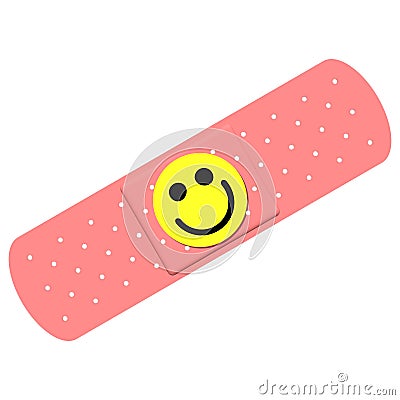 Smiley Face Bandaid Stock Image - Image: 5825921