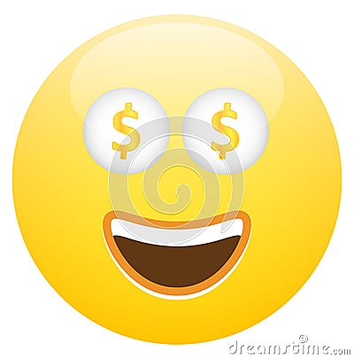 Smiley Face With Cash Stock Image - Image: 33672181