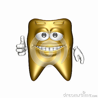 Smiley Gold Tooth Stock Images - Image: 5309164