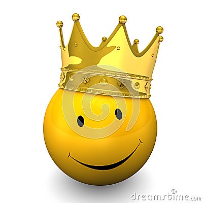 Smiley Golden Crown Stock Photo | CartoonDealer.com #26947788