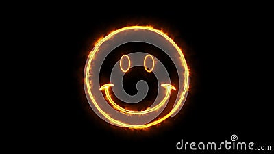 Happy Smiley Emoji Icon with Digital Glitch Noise Effects Stock Video ...