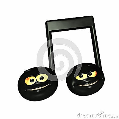 Smiley Music Notes Royalty-Free Stock Photography | CartoonDealer.com ...