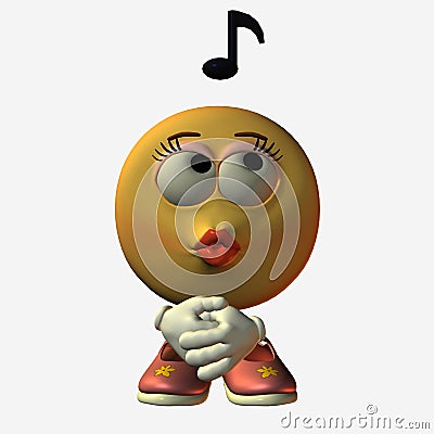 Smiley-Whistle Stock Photography | CartoonDealer.com #749786