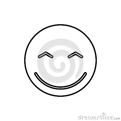 Smiling Emoticon With Smiling Eyes Icon Cartoon Vector | CartoonDealer ...