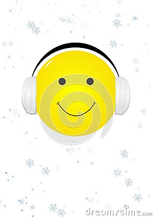 Smiling Face With Ear Muffs Stock Images - Image: 23326654