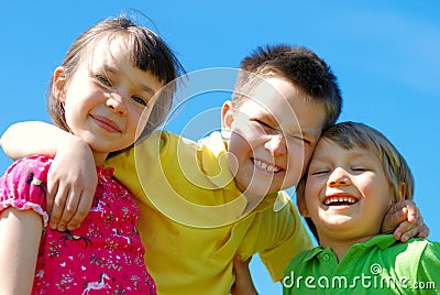 Smiling kids stock image. Image of boys, home, broher, girl - 575415