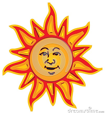 Smiling Sun Royalty Free Stock Image - Image: 493806