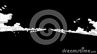 Smoke Animation from Fast Movement. Animation Element for Game. Cartoon ...