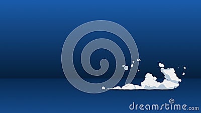 Smoke Animation from Fast Movement. Animation Element for Game. Cartoon ...