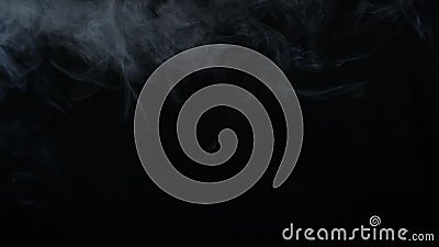 Smoke on Black Background in Blue Light. Smoke Effect. Smoke Machine ...