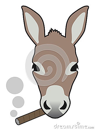 Smoke Donkey Stock Image - Image: 29640841