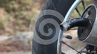 Smoke of Exhaust Motorcycle Stock Video - Video of carbon, steel: 147546107