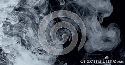 Smoke Object on a Black Background. 4K Resolution Stock Video - Video ...