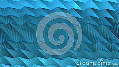 Smooth Polygons Waves. Perfect Seamless Loop of Slowmotion Polygon ...