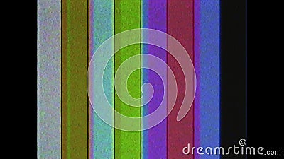 SMPTE Color Bars with VHS Effect. SMPTE Color Stripe Technical Problems ...