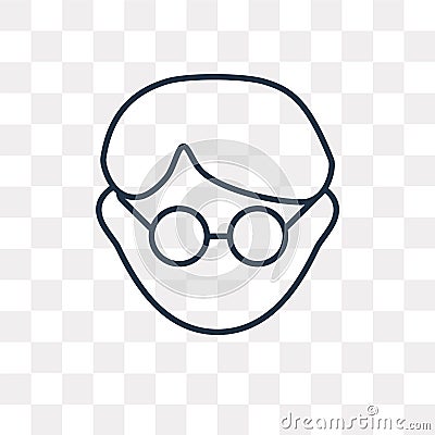 Smug Vector Icon Isolated On Transparent Background, Linear Smug ...