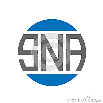 SNA Letter Logo Design On White Background. SNA Creative Initials ...