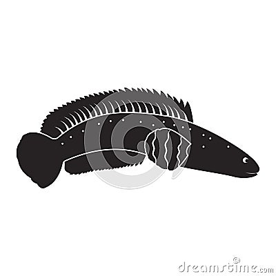 Snakehead Fish Icon Cartoon Vector | CartoonDealer.com #282317247