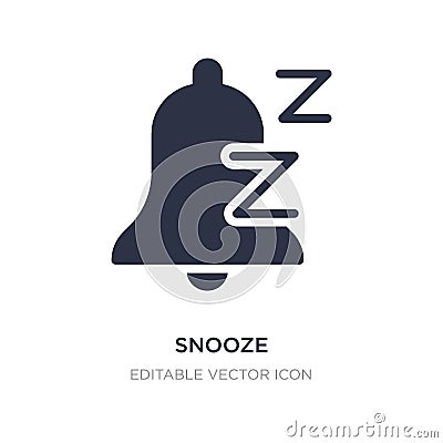 Snooze Icon On White Background. Simple Element Illustration From ...