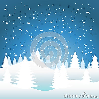 Snow Falling On The Trees Royalty Free Stock Images - Image: 11661539