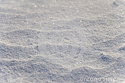Snow Grains Close Up. Blurred In The Distance. Stock Photo - Image ...