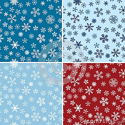 Snow Seamless Vector Backgrounds Set Royalty-Free Stock Photography ...