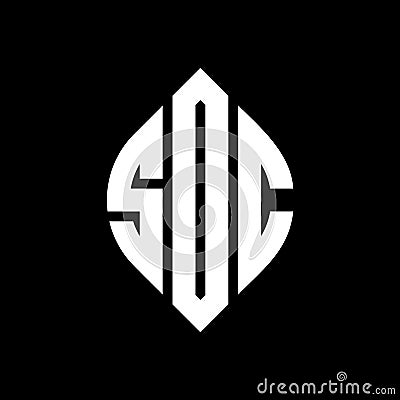 SOC Circle Letter Logo Design With Circle And Ellipse Shape. SOC ...