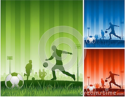 Soccer Background Vector Illustration | CartoonDealer.com #14590806