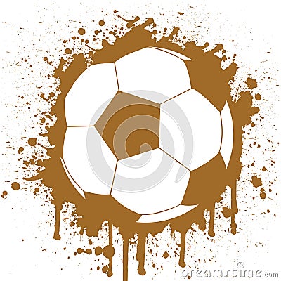 Ink splatter soccer ball stock illustration. Illustration of equipment ...