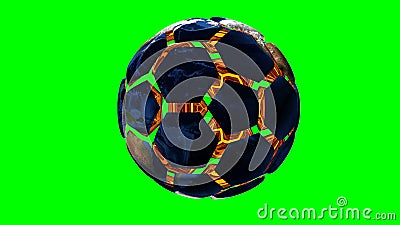 Soccer Ball in the Form of a Planet in Space,, Maps and Textures ...