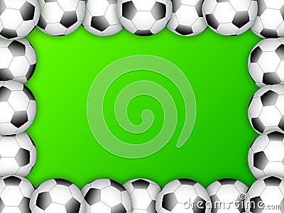 Soccer Ball Frame Template Design Stock Photography - Image: 21951262