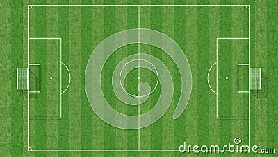 Soccer Field From Top View Stock Photo - Image: 5291710