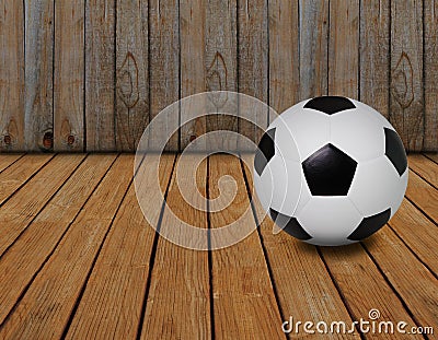 Soccer Football And Wood Texture Background Royalty-Free Stock Photo ...
