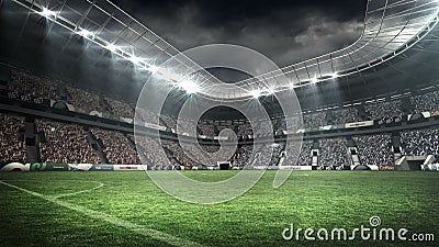 Soccer Stadium with Spectators Stock Video - Video of field, sports ...