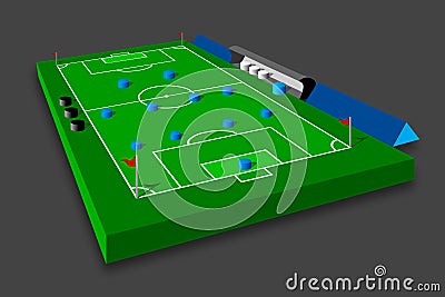 Soccer Tactics On Field Stock Photography - Image: 4913782