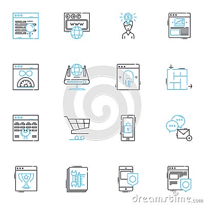 Social Design Linear Icons Set. Empathy, Community, Inclusion, Equity ...