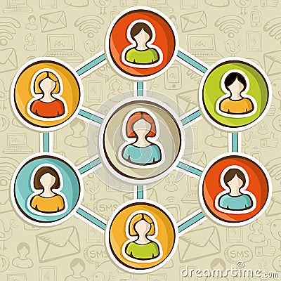Social Networks Online Marketing Interaction Royalty Free Stock Image ...