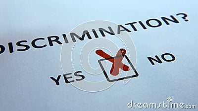 Social Problems of Discrimination, Ambiguous Answer To Question of ...