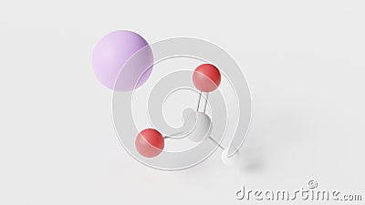 Sodium Formate Molecule 3d, Molecular Structure, Ball And Stick Model ...
