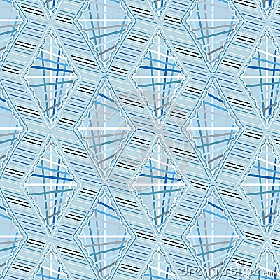 Soft Blue Squares and Diamonds Seamless Pattern Stock Vector ...