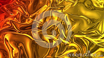 Animated Metalic Gradient in 4k. 3D Render of Wavy Cloth Surface that ...