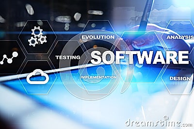 Software Development. Data Digital Programs System Technology Concept. Stock Photography ...