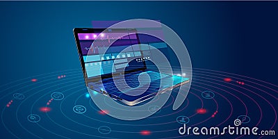 Software, Web Development, Programming Concept. Abstract Programming Language And Program Code ...