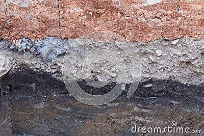 Soil Layers In Underground Earth Of Science Stock Photo - Image: 56558952