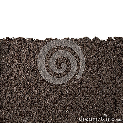 Soil Section Texture Isolated On White Stock Photo - Image: 45086218