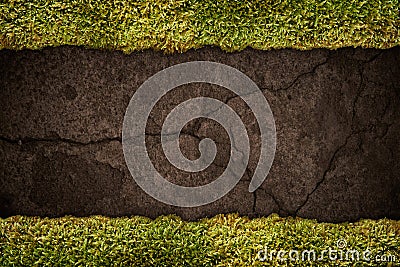 Soil Texture With Frame Of Grass Stock Photography | CartoonDealer.com ...