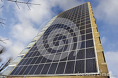 Solar Panel Apartment Building Stock Photos - Image: 36761263