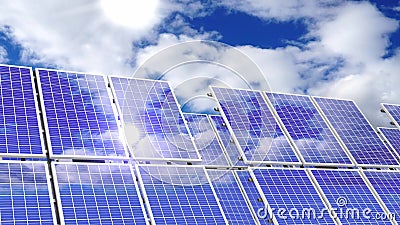Solar Panels - 3D 4k Animation Stock Footage - Video of renewable ...